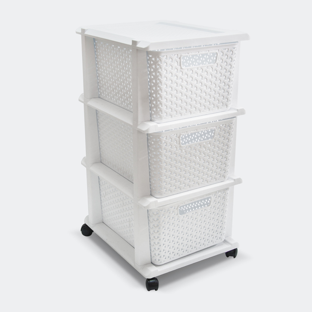 Cajonera Ratán con ruedas